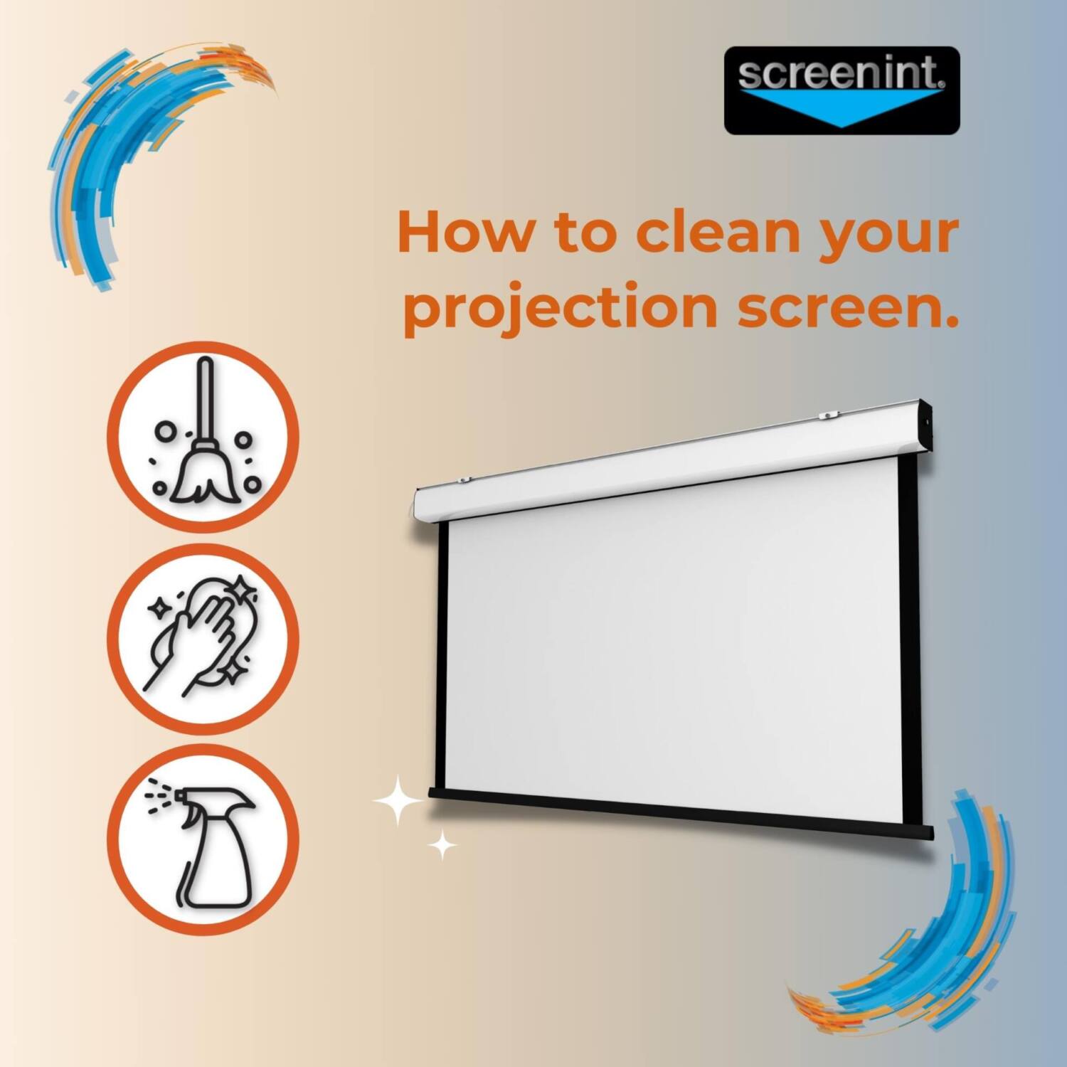 How to clean your projection screen. - Screenint high quality ...